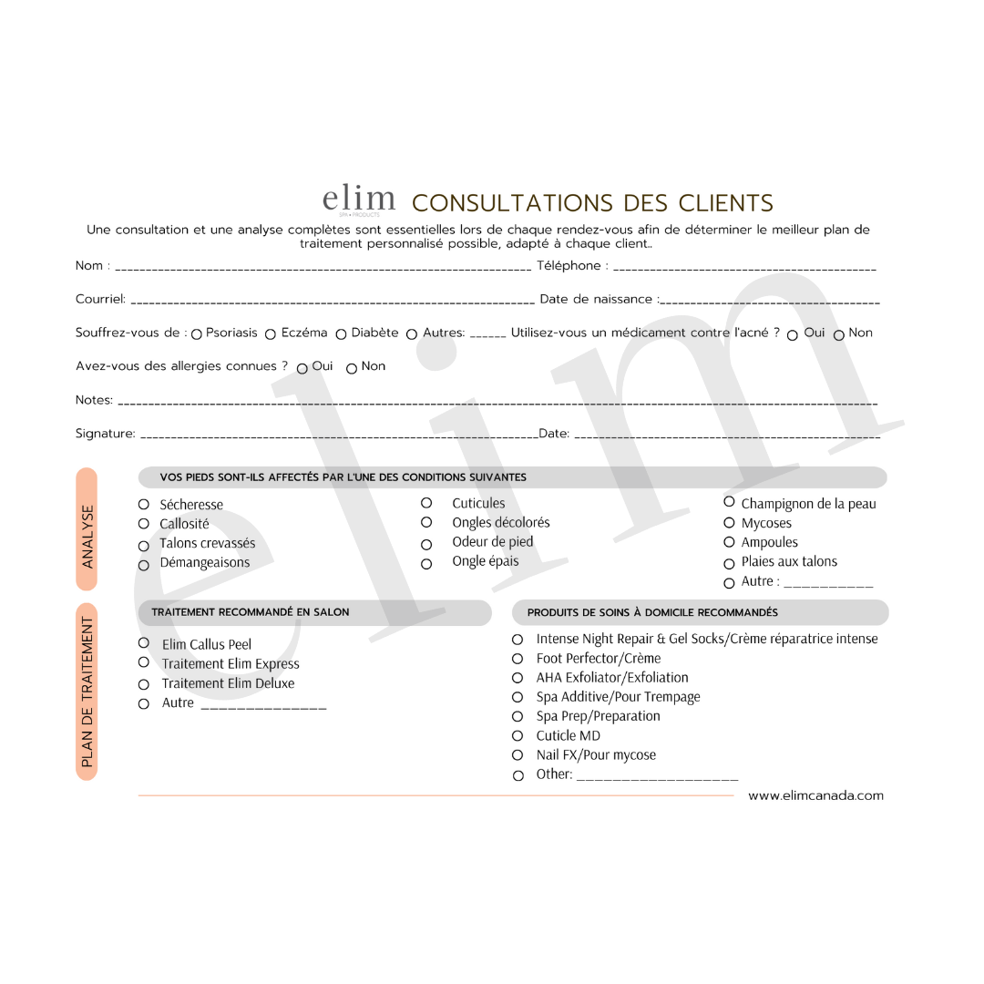 ELIM Client Consultation Cards (24) – Elim Canada